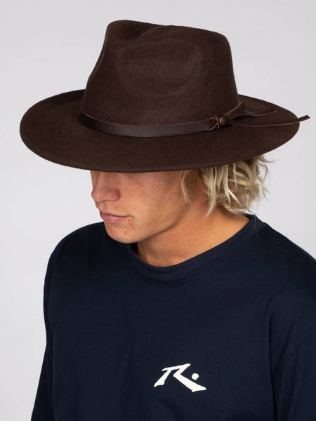 RUSTY Ned Felt Hat - COFFEE – Twentyfivenine