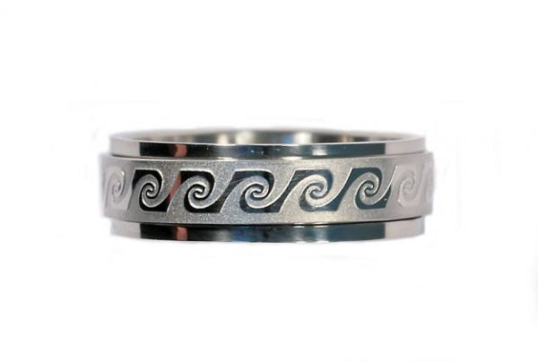 CLASSICS 77 - Stainless Steel Wave Spinning Ring – Twentyfivenine